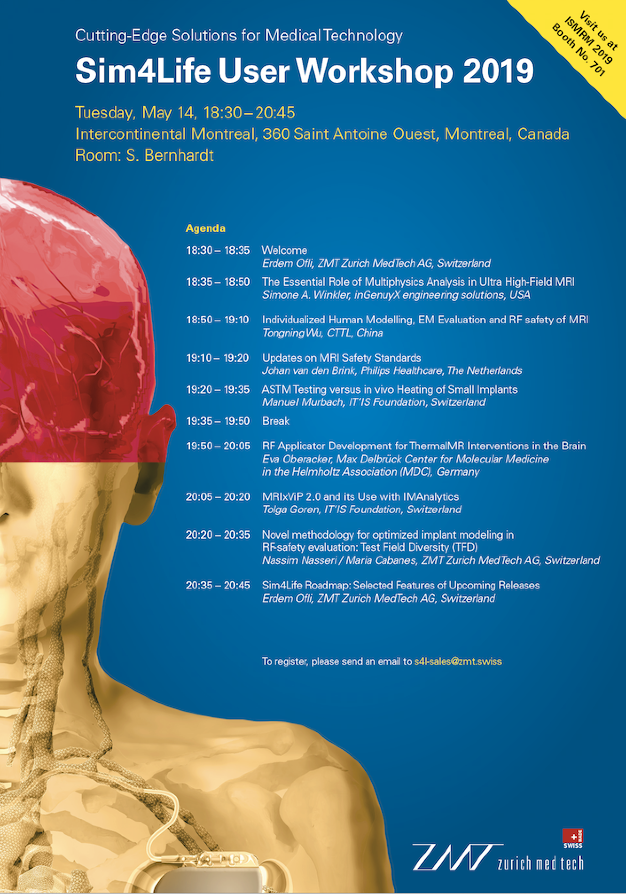 Sim4Life Workshop and User Meeting @ ISMRM 2019 » zurich med tech